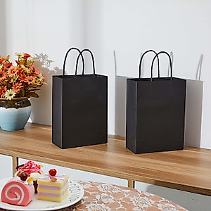 SUNCOLOR 24 Pack Red Small Party Favor Bags Goodie Bags for Birthday Party/Valentines day Gift Bags With Handle (Red)