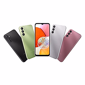 SAMSUNG Galaxy A14 (SM-A145P/DS) Dual SIM,64GB + 4GB, Factory Unlocked GSM, International Version (Fast Car Charger Bundle) - No Warranty - (Black)