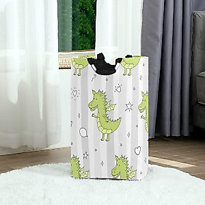 senya Funny Dragons Large Home Organizer Bin, Storage Bags, Clothes Hamper, Foldable Laundry Basket for Bedroom, Bathroom, Baby Nursery, Organizer(a)