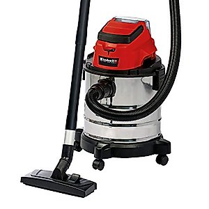 Einhell TC-VC 18/20 Li Stainless Steel Dry Tank, Tool Only (Battery + Charger Not Included)