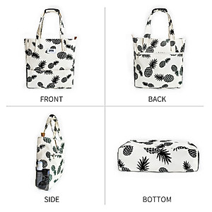 SHWN Original flower waterproof big bag shoulder bag, suitable for gym beach travel daily bag upgrade version