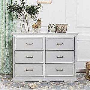 Namesake Foothill-Louis 6-Drawer Assembled Dresser in Cloud Grey