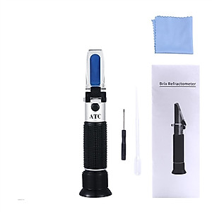 Digital Tester Sugar Refractometer ATC 0-10% Brix Handheld Sugar Meter Sugar Content Testing Equipment for Fruit, Food and Beverage