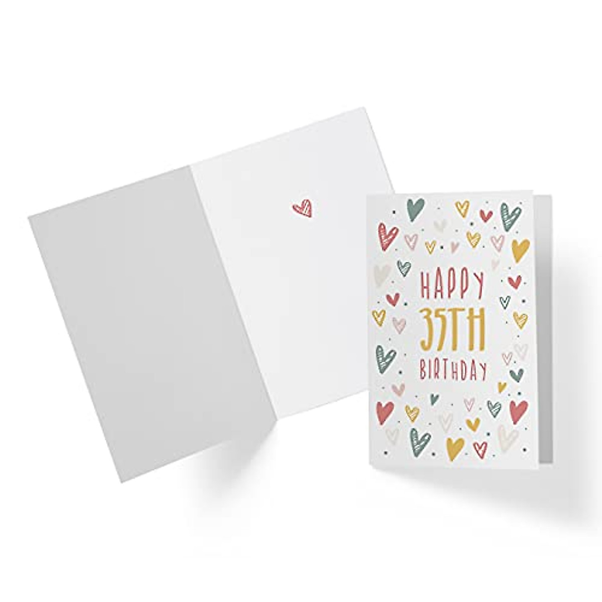 35th Birthday Card for Him Her - 35th Anniversary Card for Dad Mom - 35 Years Old Birthday Card for Brother Sister Friend - Happy 35th Birthday Card for Men Women | Karto – Heart Doodles