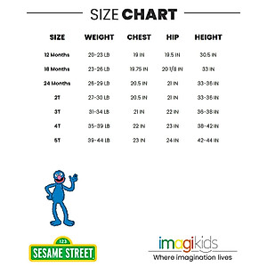 Sesame Street Grover Monster Toddler Boys Hoodie Blue 2T