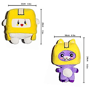 FRSHALOUIS Foxy and Boxy Plush Toys - Soft Stuffed Plush Toys The Best Gift for Christmas Birthday Halloween(Foxy)