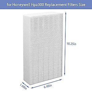 6 Pack Replacement HEPA Filters for Honeywell HPA300 HPA200 HPA100 Air Purifiers - Compatible with HPA300 HPA090 HPA250 Series - Filter R HRF-R3 HRF-R2 HRF-R1 - Honeywell HEPA Air Purifier Filter Kit