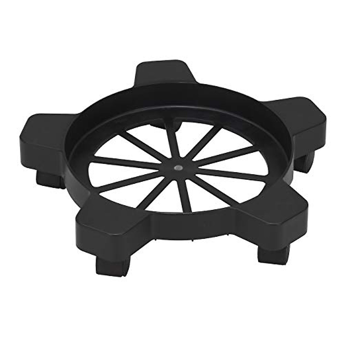 Vestil PDD-5 Drum Dolly Plastic, Black, 5-7 Gallon, 80# Capacity