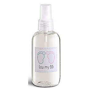 Eau My BB, All Natural, Gentle, Fragrance, for Babies, Newborns, Infants, Eau de Cologne, EDC, 5.07oz, 150ml, Spray, Made in Spain, by Air Val International, White, Blue, Pink (7961)