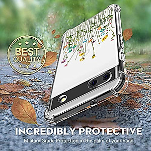 TOPNOW Compatible with Google Pixel 6A Case (2022), Design with Shockproof Corner and Exquisite Pattern, Ultra Slim TPU Bumper Protective Cover for Pixel 6a 5G Grass