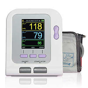 Fully Automatic CONTEC Blood Pressure Monitor Upper Arm Wrist Electronic Sphygmomanometer Adult Cuff