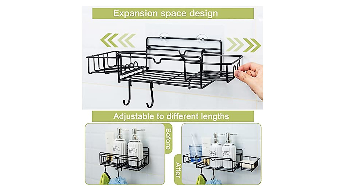 Expandable ETECHMART Shower Caddy Organizer - No Drilling