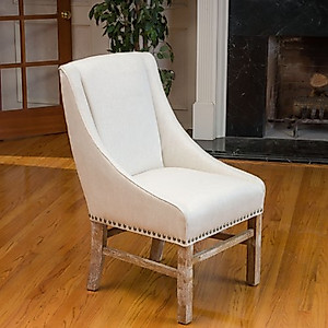 Christopher Knight Home James Fabric Dining Chair, Natural