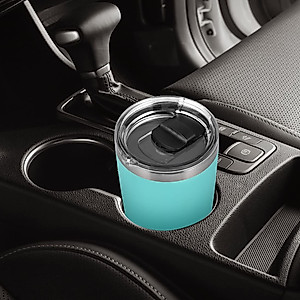 AUAUY 20 Oz Magnetic Tumbler Lid-Compatible with YETI Rambler,Ozark Trail, Coffee Tumbler, Magnetic Slider Switch Spill Proof Tumbler Cover-Come with Replacement Magnetic Slider, Black(1 Pcs)