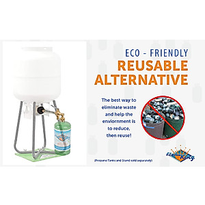 Flame King Propane Refill Fitting Adapter Valve for 1LB Camping Refillable Tank Cylinders