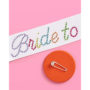 xo, Fetti Bride to Be Rainbow Rhinestone Sash | Bachelorette Party Decorations, LGBTQ Bridal Shower Gift, Lesbian Bridesmaid Favors