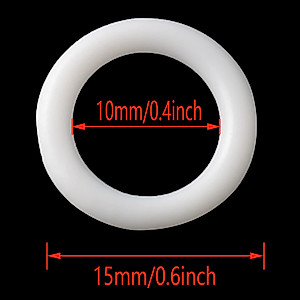 ZZLZX 200PCS Cafe Curtain Rings, Clear Plastic Rings, Plastic Roman Blind Curtain Rings, O-Rings for Roman Shades