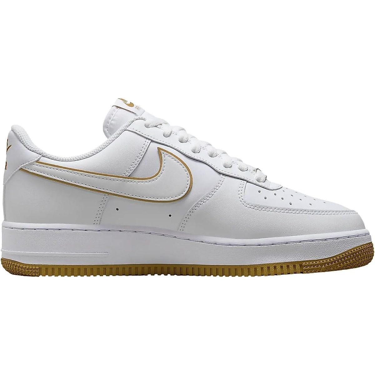 Nike Air Force 1 '07 White/White-Bronzine Mens Size 8
