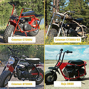 22mm Throttle handle Grips for CT200U Trail200 Trail Mini Bike 196cc Mini Scooter Motovox MBX10 MVX70 MVX125 97cc 2.8hp Mini Baja Doodlebug Doodle Bug Db30 Dirt Pit Mini Bike