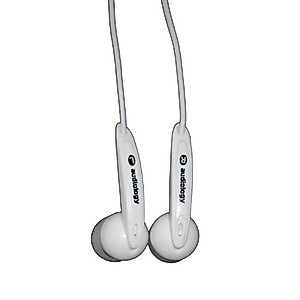 AUDIOLOGY AU-154-WH In-Ear Stereo Earphones for MP3 Players, iPods and iPhones, White