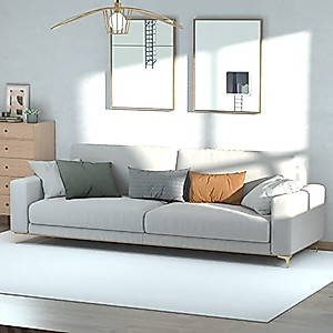 5 Inch Furniture Legs Set of 4 Right Angle Furniture Legs Metal Table Legs Metal Modern Style Sofa Legs Chair Legs Heavy Duty Sofa Replacement Feet for Couch, Nightstand, Ottoman, Cupboard (Gold)