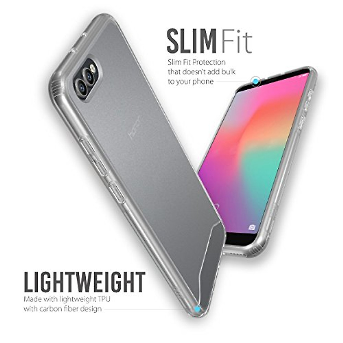 Honor View 10 / Honor V10 Case, TUDIA Full-Matte Lightweight [Arch S] TPU Bumper Shock Absorption Cover for Huawei Honor View 10 / Honor V10 (Frosted Clear)