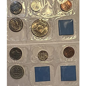 1956 P D US Silver Mint Set Half dollar, quarter, dime, nickel, cent Seller BU