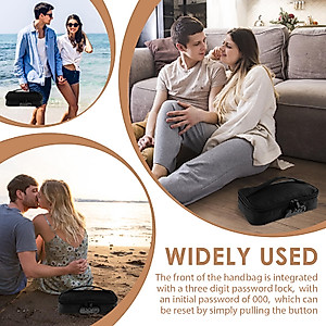 Locking Storage Box/Lock Box Travel Personal privacy items Organizer/Personal Privacy Toy Locking Organizer With 2 Mini Zipper Box/Discreet Lockable Toy Storage Bag for Women and Men