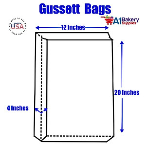 Cellophane Bags For Baskets Cellophane Gift Bags For Wine Bottles, Small Baskets, Mugs And Gifts Clear Cellophane Bags Basket Bags Cello Gift Bags Gusset Style Bag 12 in. X 4 in X 20 in. 10 Pack