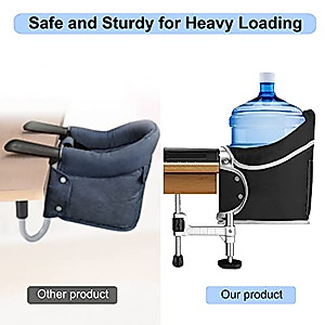 Hook on Chair with Removable Dining Tray, Portable Clip on High Chair Use at Most Tables, Fast Table Chair with Carry Bag, Travel Feeding Seat for Baby & Toddlers