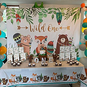 HEETON 24pcs Woodland Gift Bags Woodland Baby Shower Party Supplies Decorations Fox Gift Bags with Handles Bulk, Paper Bags, Shopping Bags,Retail Bags, Party Bags