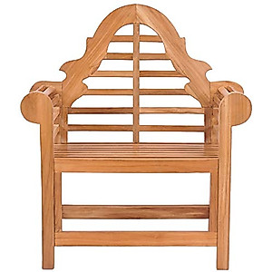 Teak Wood Lutyens Outdoor Patio Arm Chair, Made from Solid A-Grade Teak Wood