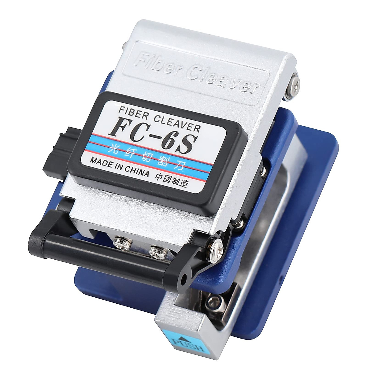 FC-6S Optical Fiber Cleaver Stripping Cutter Tool Cleaves for SUMITOMO with 36000 Cleaves and Coating Diameter: 250μm - 900μm 12 Position Blade Cold Connection Tools Fiber Equipment Used in FTTH