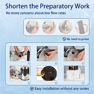 Renami 1 Micron Water Filter Replacement for Berkey® BB9-2® Black Purification Elements, Compatible with Berkey® Gravity Filter System, Pack of 4