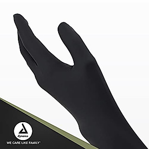 Dynarex Black Arrow Disposable Latex Exam Gloves, Powder-Free, Used in Healthcare and Professional Settings, Law Enforcement, Tattoo, Salon or Spa, Black, Small, 1 Box of 100 Pairs