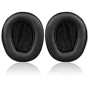 Jecobb AH-D600 Earpads Replacement Ear Cushion Pads with Protein Leather and Memory Foam for Denon AH D600, AH-D600EM Over-Ear Headphones ONLY (NOT FIT DENON Other Series) (Black)