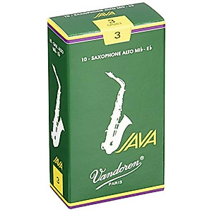 Vandoren SR263 Alto Sax JAVA Reeds Strength 3; Box of 10