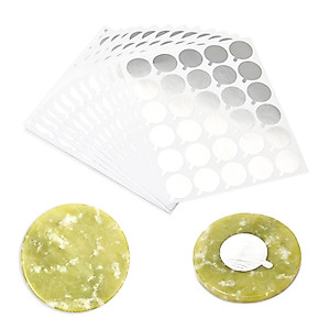 1500 Disposable Eyelash Stickers and 2 Jade Stones for Lash Glue, Tech Supplies