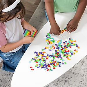 PLUS PLUS - Open Play Tube - 240 Piece Rainbow Mix - Construction Building Stem/Steam Toy, Interlocking Mini Puzzle Blocks for Kids