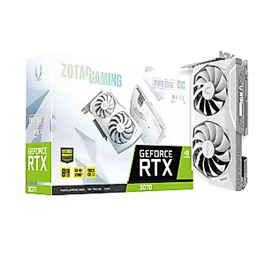 ZOTAC GAMING GeForce RTX 3070 Twin Edge OC White Edition LHR 8GB GDDR6 256-bit 14 Gbps PCIE 4.0 Gaming Graphics Card, IceStorm 2.0 Advanced Cooling, LED Logo Lighting, ZT-A30700J-10PLHR (Renewed)