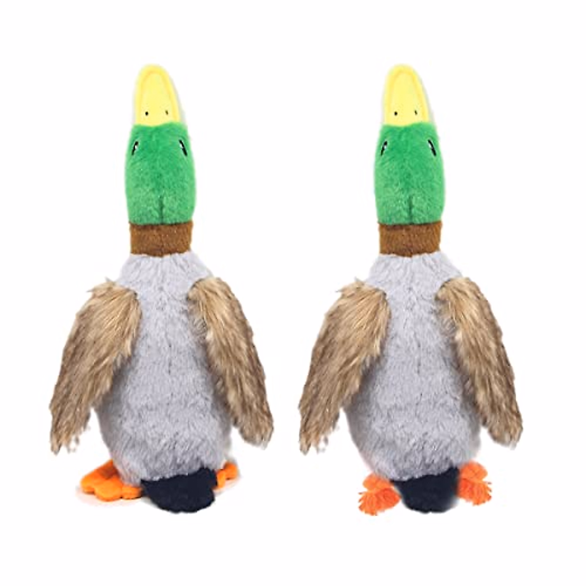 LNPAVET Dog Squeak Toy with crepe paper noise and generator, 2 dog and duck toys, durable chew toy, dog teething pet Toy, dog pet toy, for dog play and training