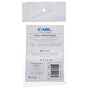 Carl K-28/2 Replacement Straight Blade for The DC-210/220/238/2501, Gray