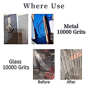 65 Pcs Sandpaper, 120 to 10000 Grit Assorted Waterproof Sanding Sheets, Wet and Dry Both, Wood Furniture, Window, Sanding Metal, Automotive paint, Polishing Handwork and Toys, 4.5X5.5 Inch