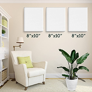 20 Pack Canvases for Painting with 8x10", Painting Canvas for Oil & Acrylic Paint.