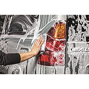 Griot's Garage 10295 Microfiber Plush Edgeless Wash Cloths (Set of 2),Gray,Small