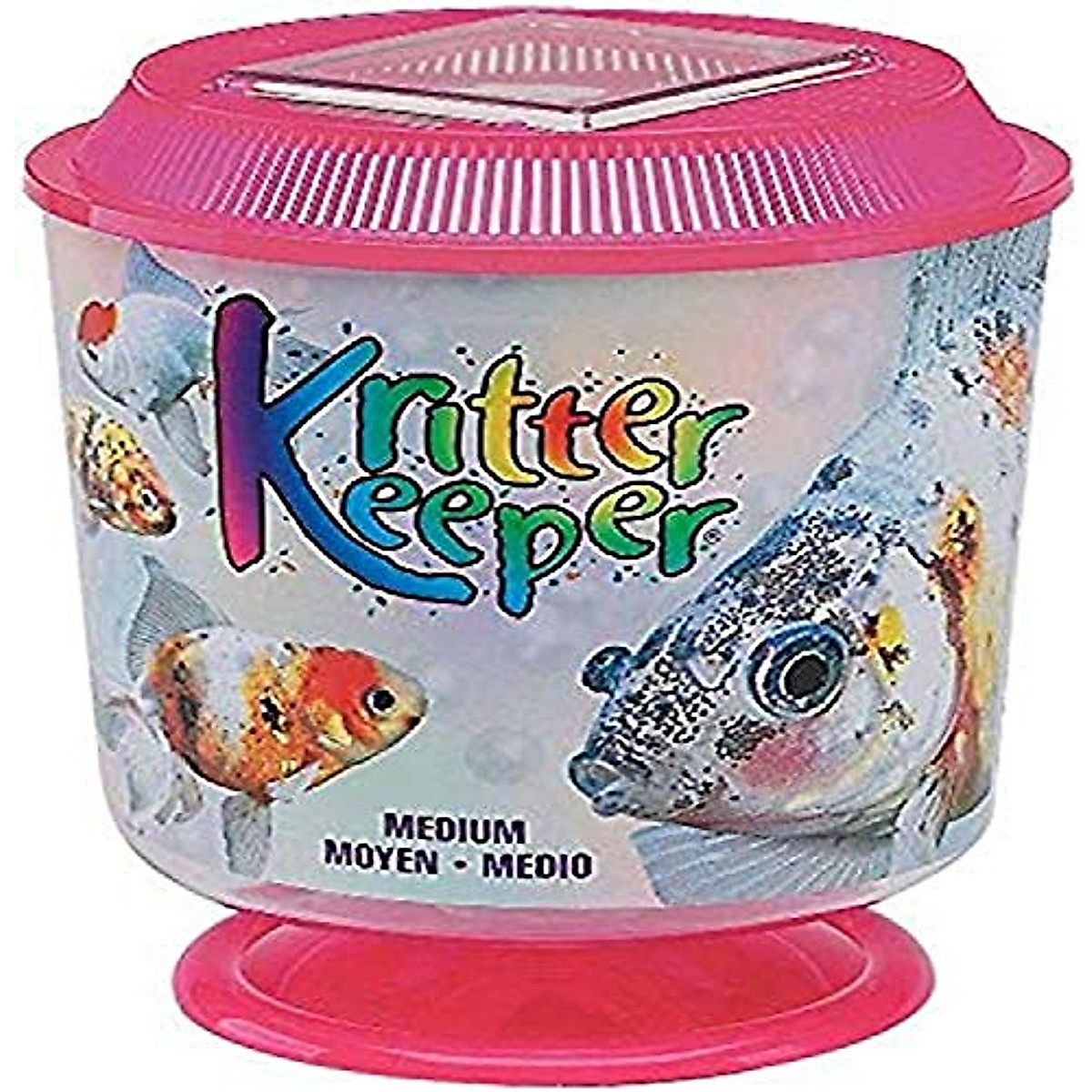 Lee's Kritter Keeper, Medium Round w/Lid and Pedestal, Assorted