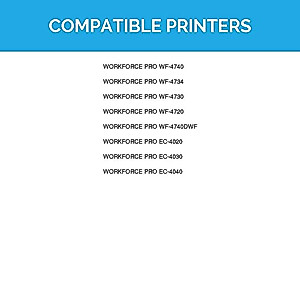 LD Products Remanufactured Ink Cartridge Replacements for Epson 802 802XL (SY Black, XL Cyan, XL Magenta, XL Yellow, 4-Pack) for use in Workforce: WF-4720, WF-4730, WF-4734, WF-4740, WF-4740DWF