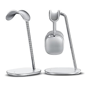 BENKS Headphone Stand, Airpods Max Stand, Desktop Headset Holder, Gaming Headset Accessories, Desk Earphone Stand for AirPods Max, Beats, Bose, Sony, Senheiser (White, Headphone Stand)