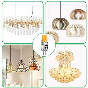 G4 LED Light Bulbs G4 Bi-Pin Base 3W (Equivalent to 20W Halogen Bulb) AC/DC 12V Warm White 3000K LED Bulbs for Landscape Ceiling Under Counter Puck Lighting,1 LED 1508 COB Chip,10 Pack