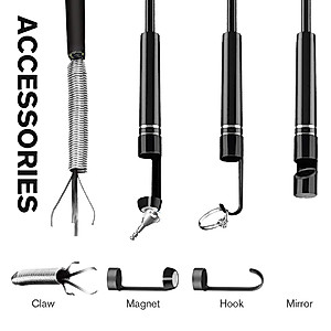 Endoscope WiFi, Wireless Endoscope Camera for Android 2.0MP Borescope Inspection Camera with Flexible Grabber 16.4ft (5M)